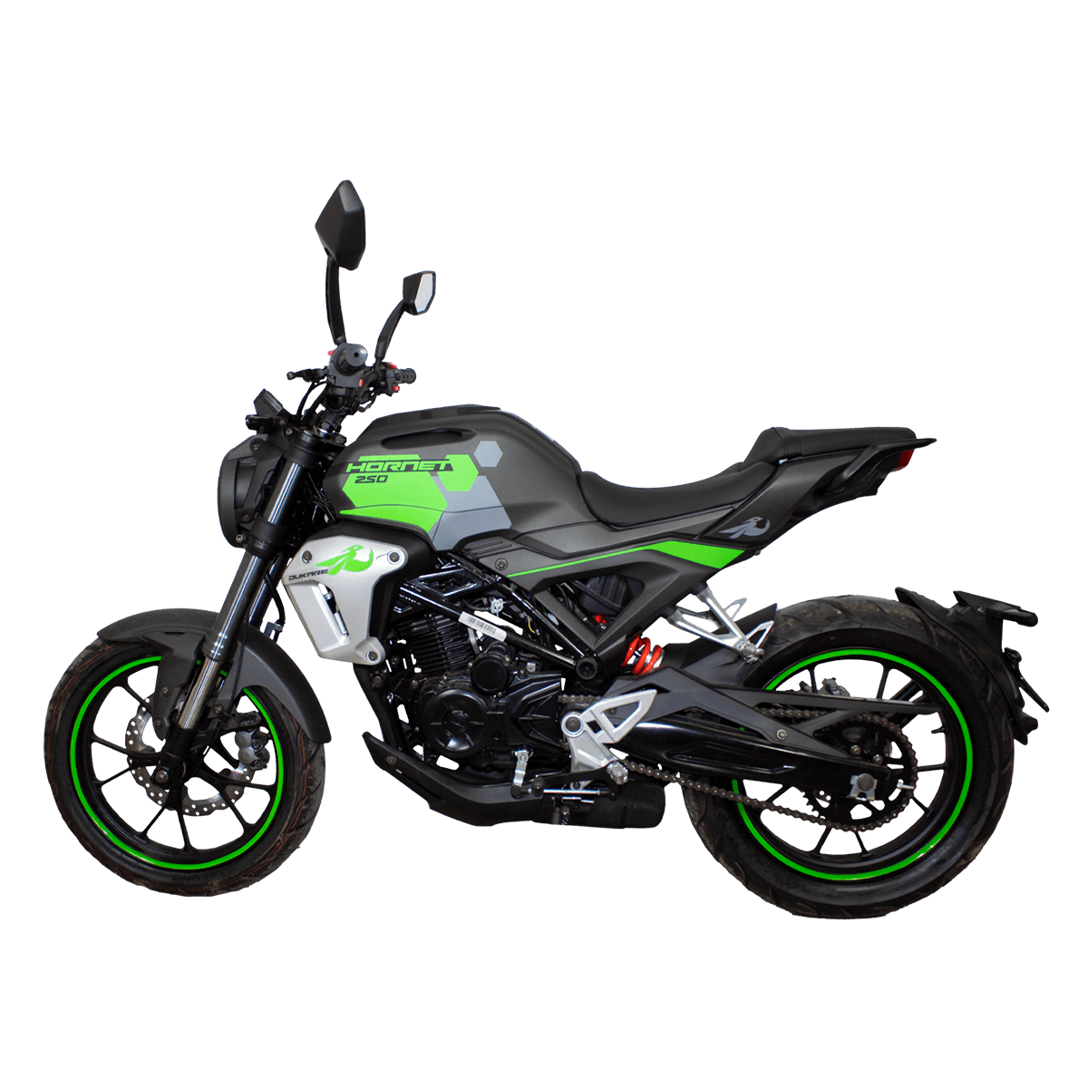 Compra - Moto Deportiva Dukare Dk250 Hornet 2025 Plomo/Verde - Moto Power | Tu tienda de motos ...