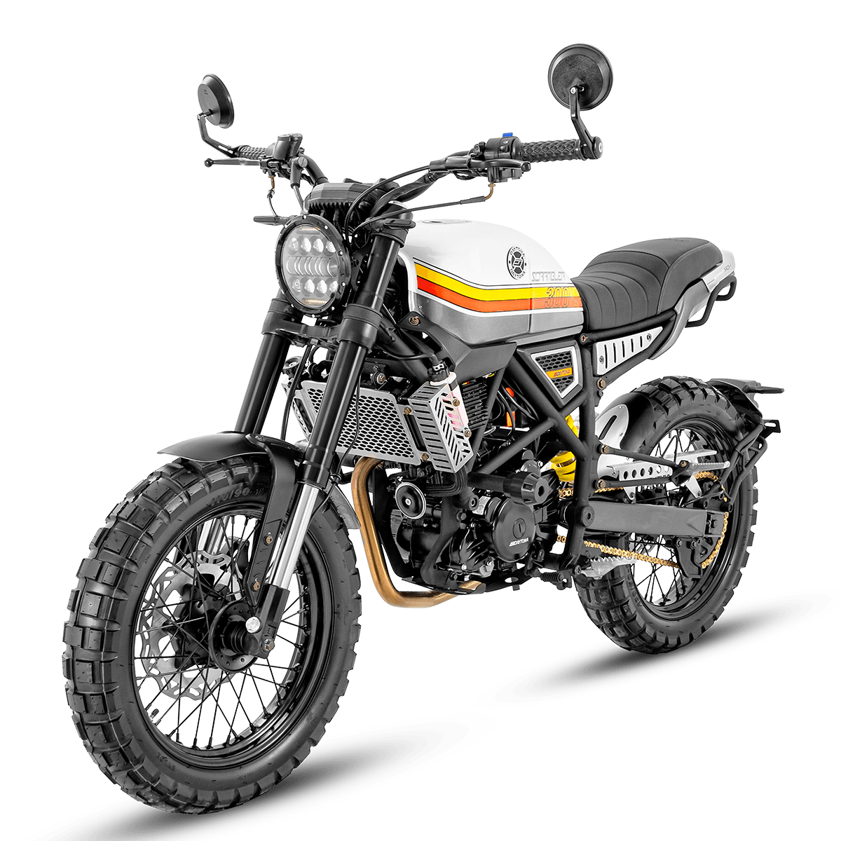 Compra - Moto Dp Daytona Dy300 Scrambler Blanco 2025 - Moto Power | Tu ...